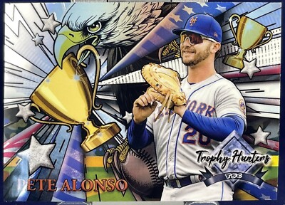 Topps Stadium Club Chrome 2022 PETE ALONSO METS TROPHY HUNTERS Insert ...