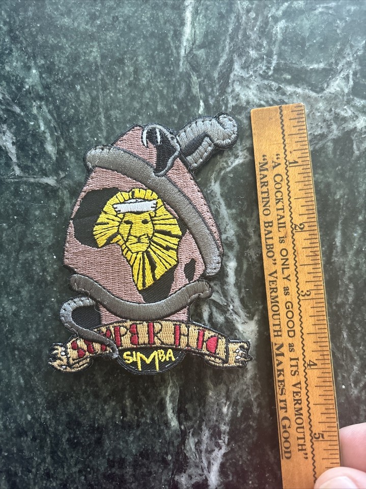 Lion ITS TACTICAL MORALE PATCH USN USA MILITARY HIVIZ VIPER Africa ...