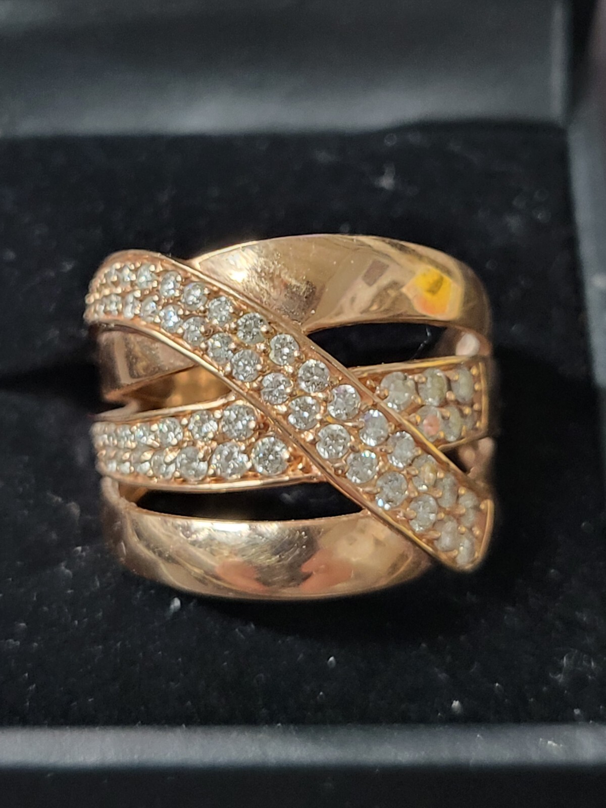 Effy Pave Classica 14K Rose Gold Diamond Ring, 0.93 TCW Size 8.5 | eBay