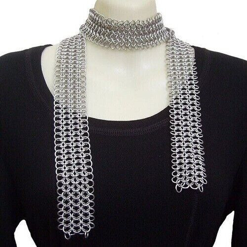 10 mm Aluminium Butted Chain mail Scarf | eBay