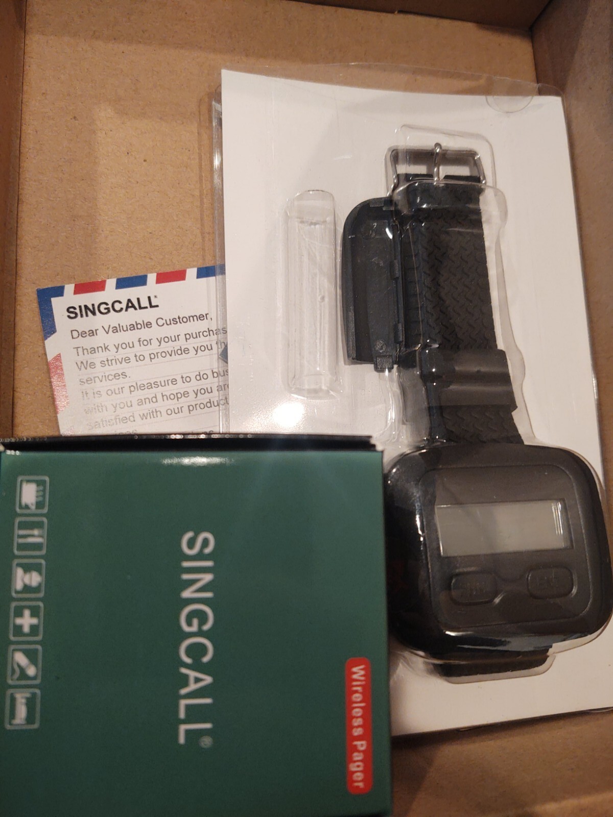 SINGCALL Wireless Pager Calling Systems Wrist Receiver for Catering and ...
