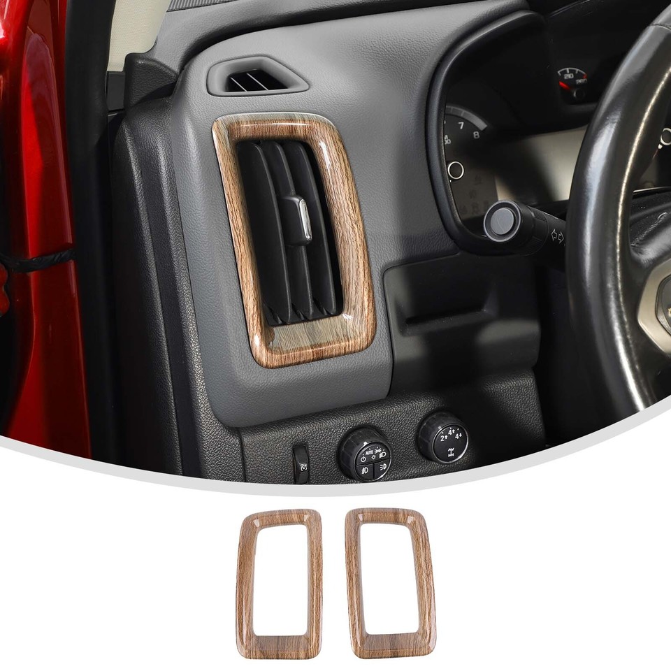 10x Wood Grain Center Console Dash Decor Cover Trim Kit For Chevy ...