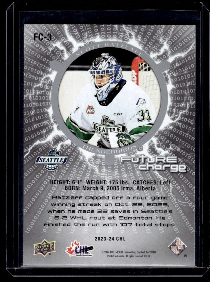 2023-24 Upper Deck CHL Future Charge Scott Ratzlaff #FC-3 | eBay