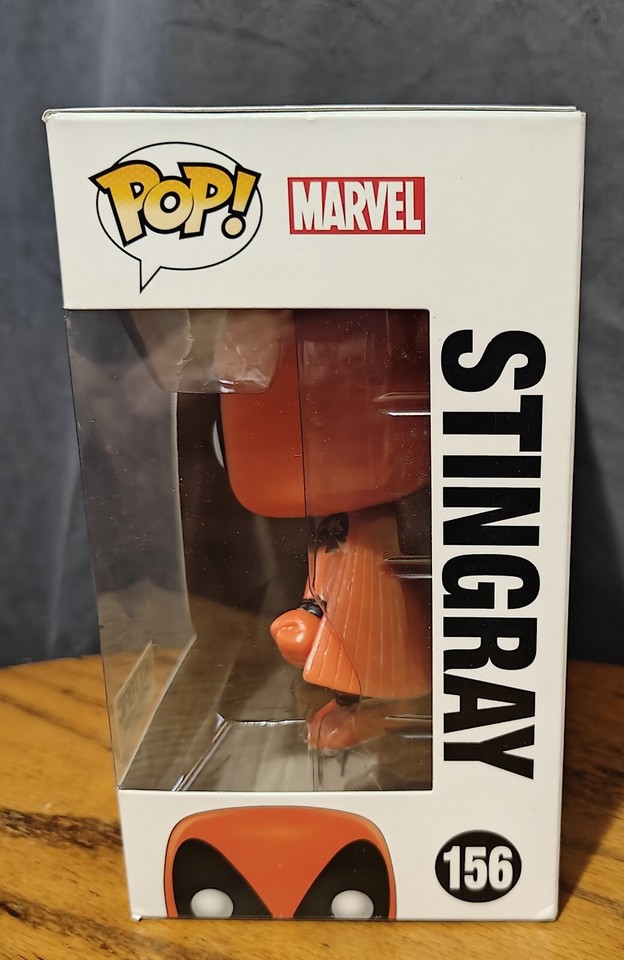 Funko Pop Marvel Deadpool Stingray Orange Vinyl Figure 156 w/Protector ...