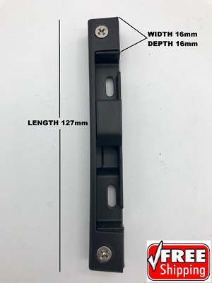 1 x Sliding glass door lock keeper strike plate universal Suits Many ...