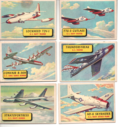 1957 Topps Planes of the World Cards Blue Back (Lot of 42 cards) EXC | eBay