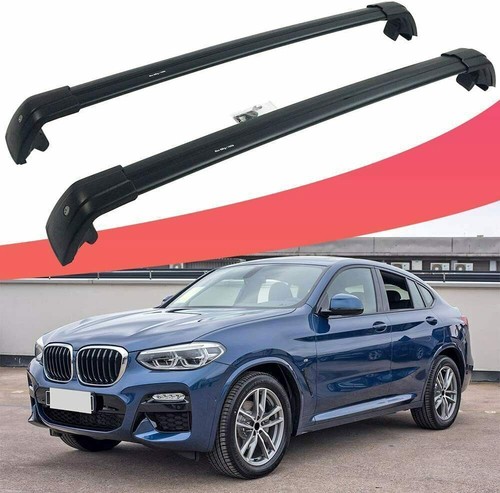 2PCS Aluminum Roof Rail Rack Cross Bars Crossbars Fit for BMW X4 G02 ...