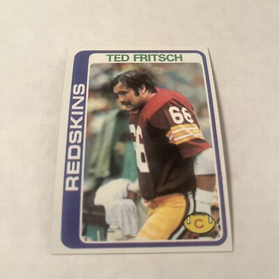 1978 Topps Ted Fritsch Washington Redskins 357 Ex Free Shipping | eBay