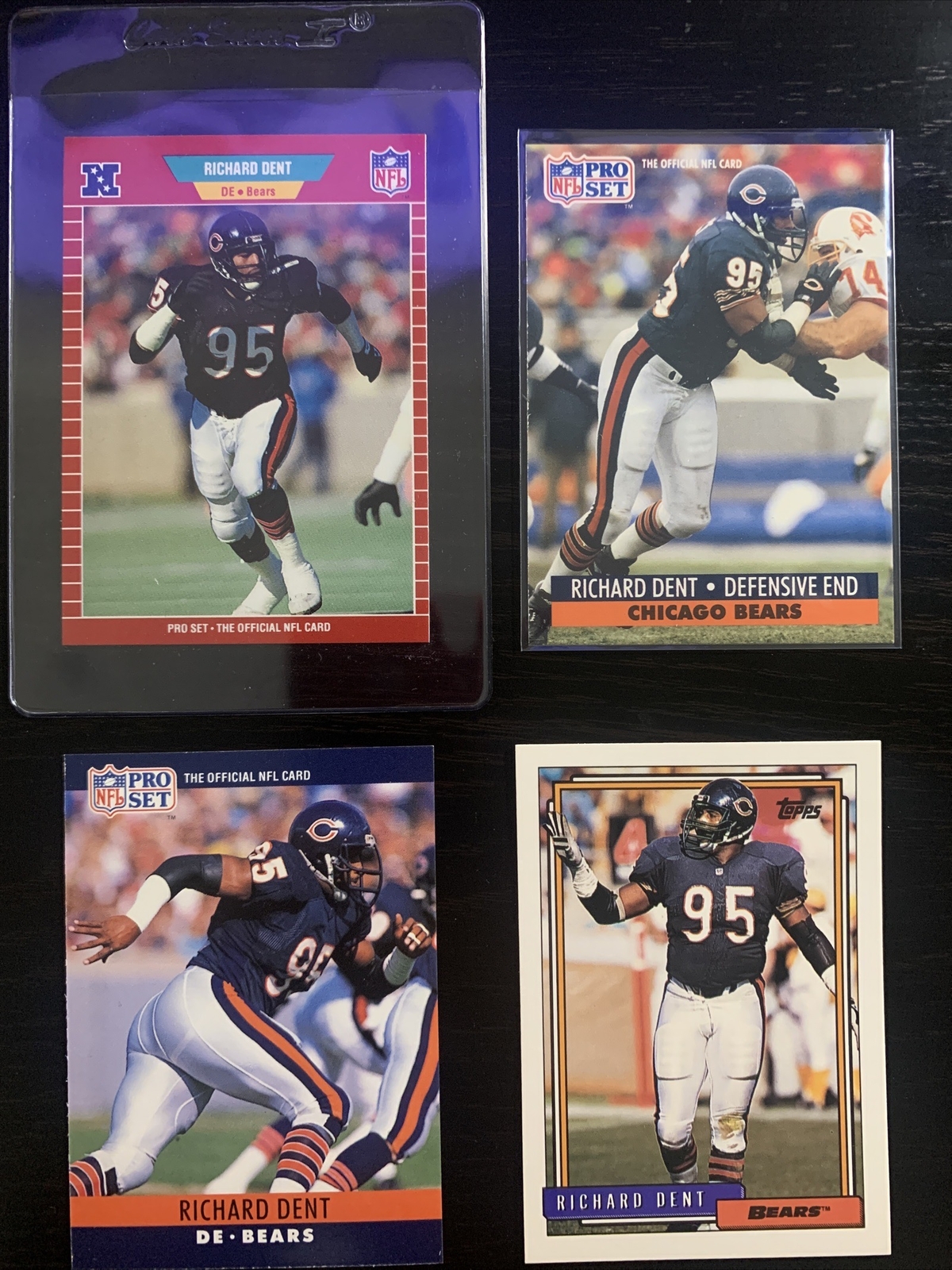 1989 Pro Set Richard Dent #38 Chicago Bears 1990 Pro Set 1991 1992 ...