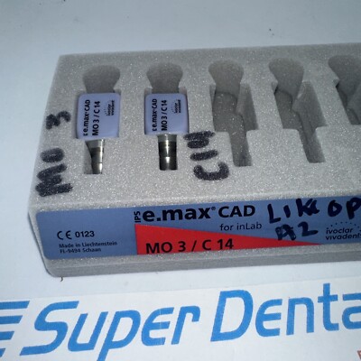 Cerec EMAX MO 3 / C14. Ivoclar. Two total blocks SUPERDENTALUSA | eBay