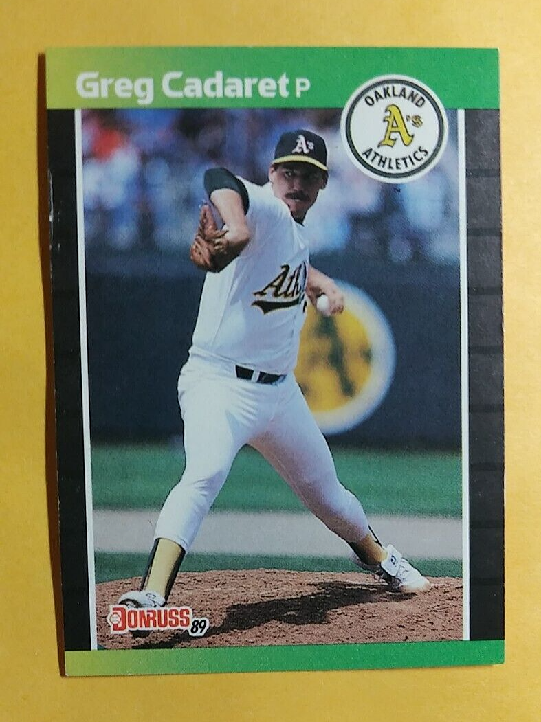 1989 Donruss Baseball Card Greg Cadaret Oakland Athletics #479 | eBay