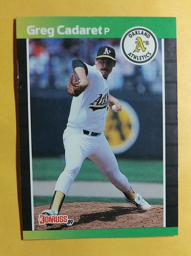 1989 Donruss Baseball Card Greg Cadaret Oakland Athletics #479 | eBay
