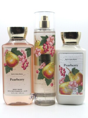 BATH & BODY WORKS PEARBERRY BODY MIST + BODY WASH + BODY LOTION SET | eBay