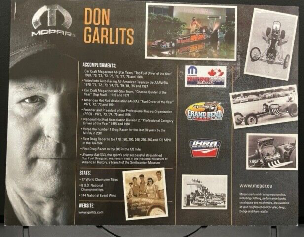 VRHTF NHRA VINTAGE "BIG DADDY DON GARLITS WYNN'S TOP FUEL DRAGSTER ...