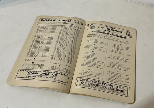 19115 Miami Oklahoma Telephone Directory Book -Bell System Cardstock 6 ...