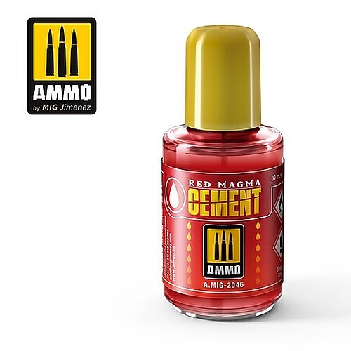 Ammo Red Magma Cement (30ml) - Hobby and Plastic Model Cement - #2046 ...