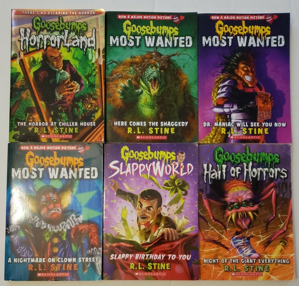 Book Lot of 10 Paperback Goosebumps Horror RL Stine Scary stories ...