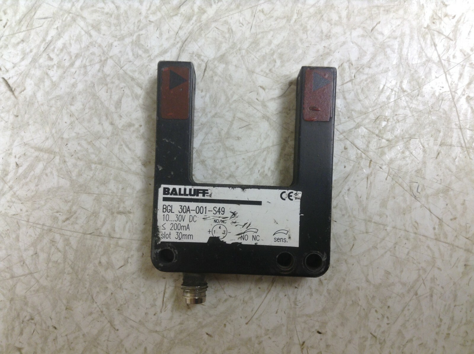 Balluff BGL 30A-001-S49 Fork Sensor 10-30 VDC BGL30A001S49 BGL30A-001 ...