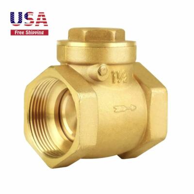 1/2” Female Horizontal Check Valve DN15 One-Way Non-Return Swing Check ...