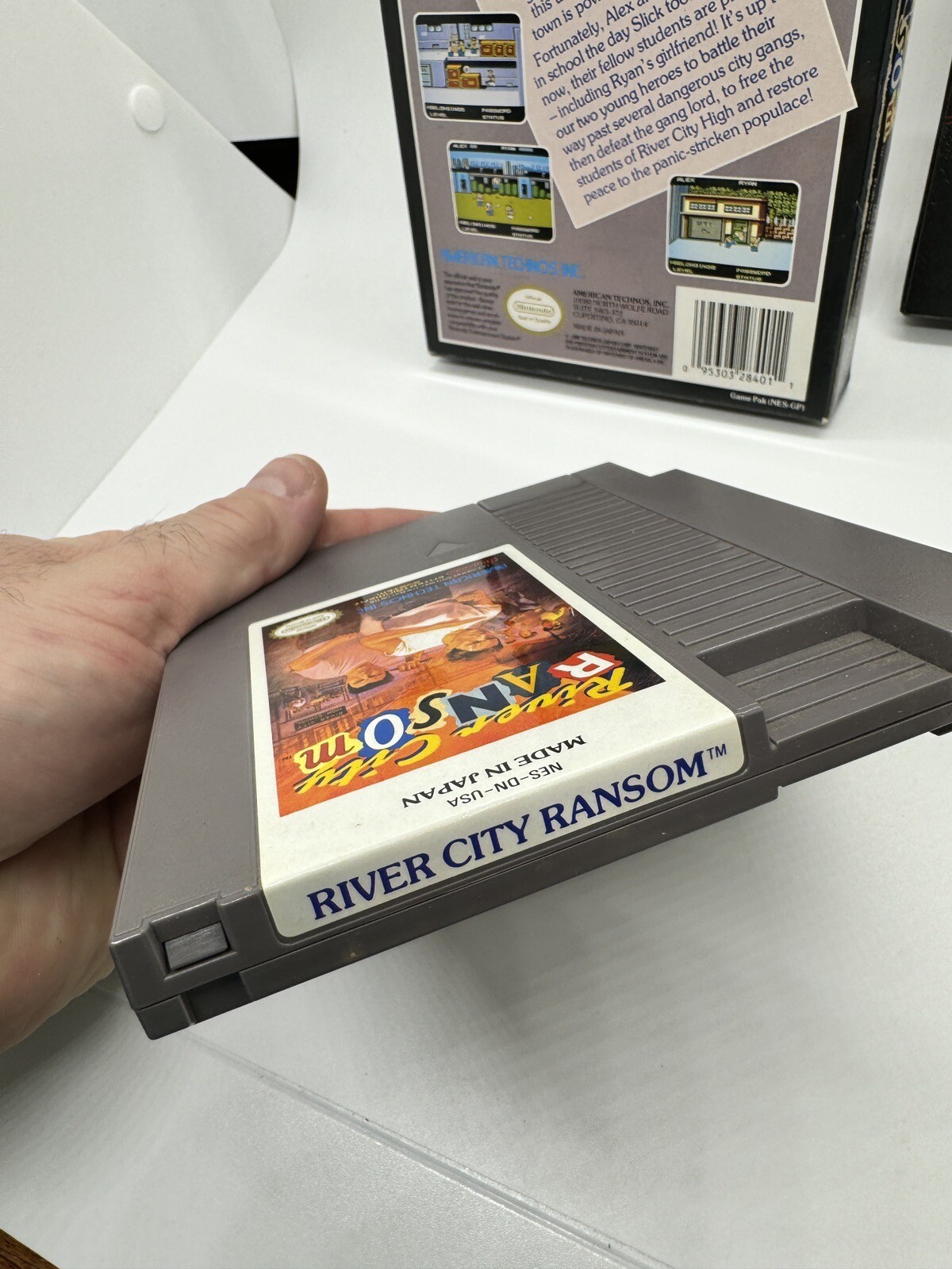 River City Ransom Nintendo NES COMPLETE CIB Rare Near Mint Cart ...