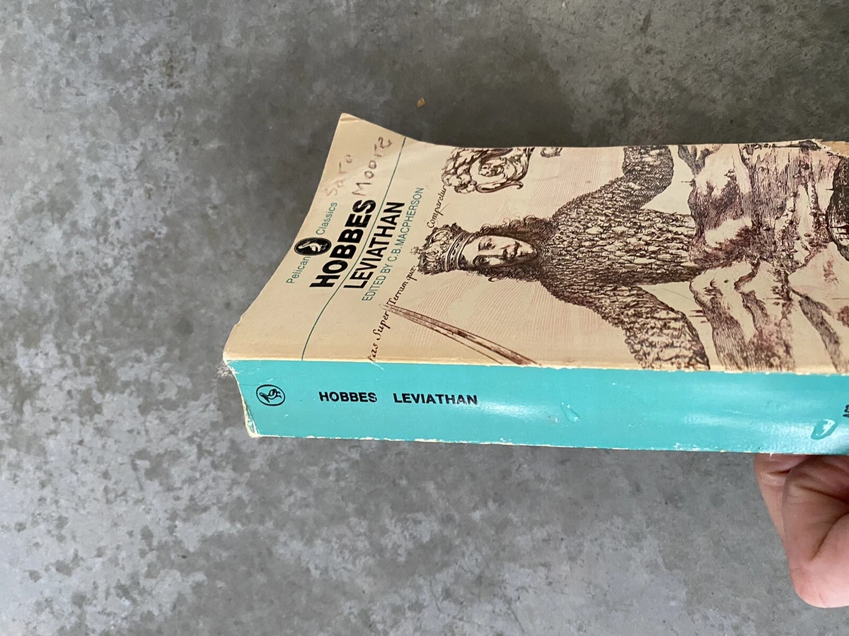 Thomas Hobbes Leviathan Book Cover