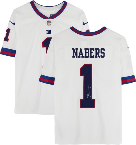 Malik Nabers New York Giants Autographed Nike White Limited Jersey | eBay