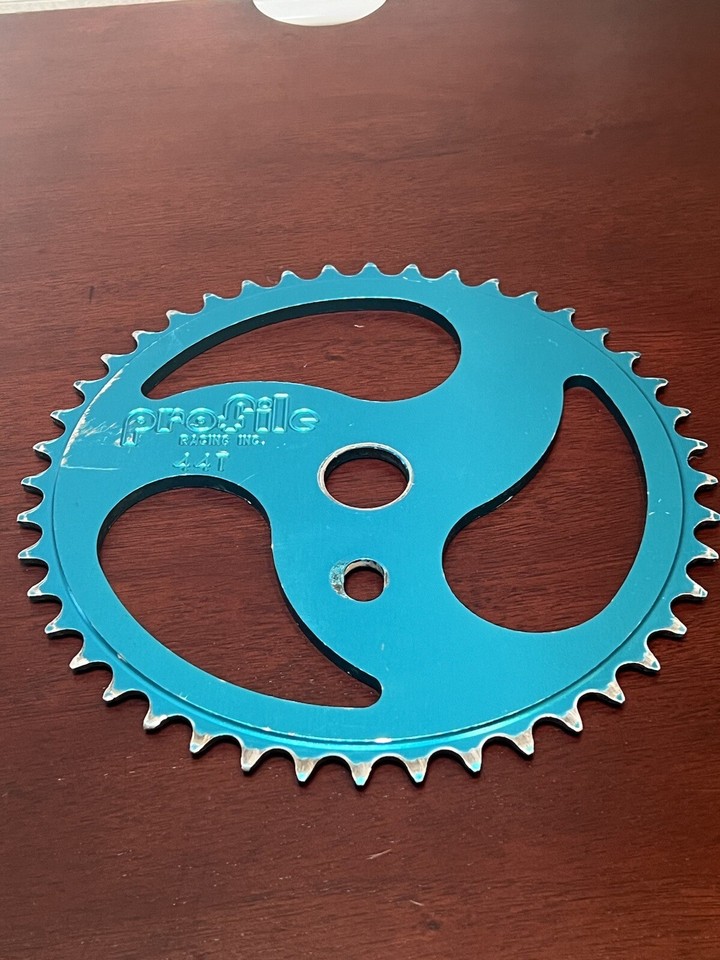 Profile Racing Aqua Blue Ripsaw Sprocket OLD SCHOOL BMX Hutch GT SE Taj ...