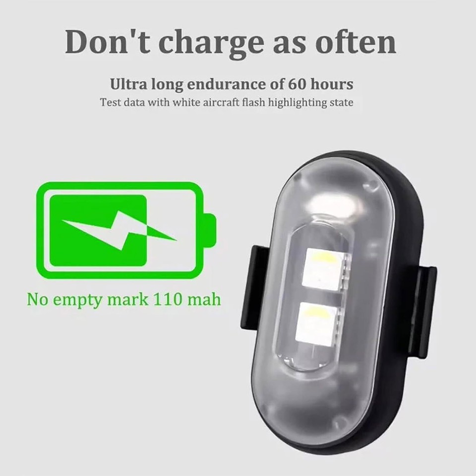 Wireless Led Strobe Lights with Remote 8 Colors USB Charging for Car ...
