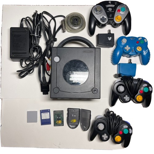 Nintendo Gamecube console bundle W 4 Controllers & 4 Memory Cards + Ext ...