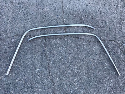 1968 69 FORD TORINO FAIRLANE RANCHERO USED OEM STAINLESS DRIP RAIL RIMS ...