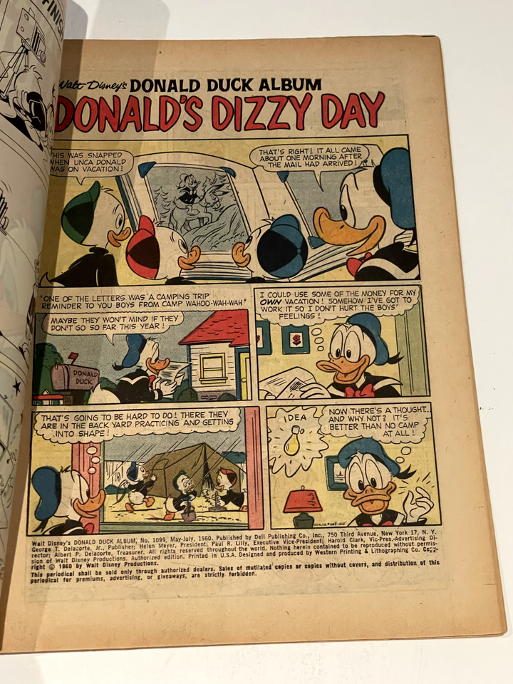 WALT DISNEY'S COMIC DONALD DUCK ALBUM 1960 DELL | eBay