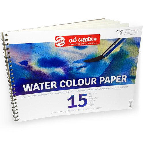 Royal Talens – Art Creation A3 Water Colour Paper – 15 Sheets – 240gsm ...