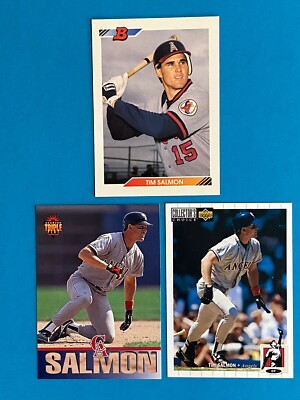 Tim Salmon Baseball Card Lot 1992 Bowman 1994 Collectors Choice ...