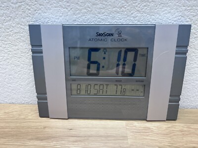 Skyscan 87310 Atomic Wall Clock Working - Tested Working Clean No ...