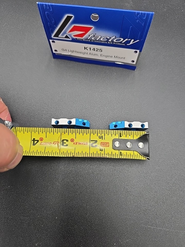 K Factory RC Nitro Gas Engine Mount Aluminum Vintage K1425 RC10 Gt .12 ...