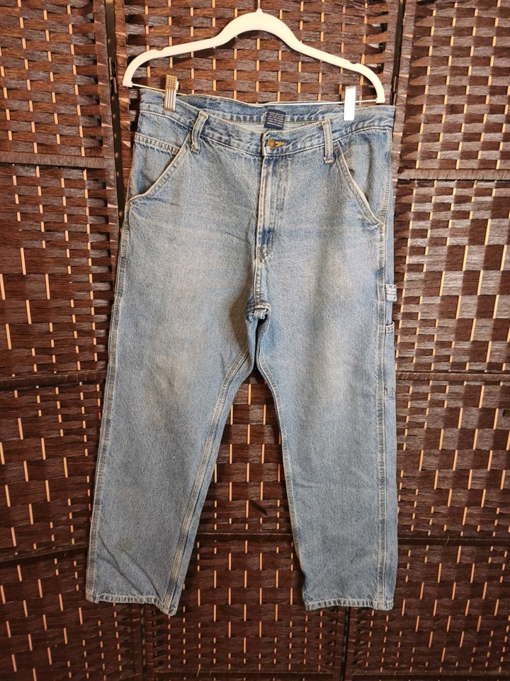 Vintage Full Blue Jeans Men's 32x30 Carpenter Workers 90s Y2K Light ...