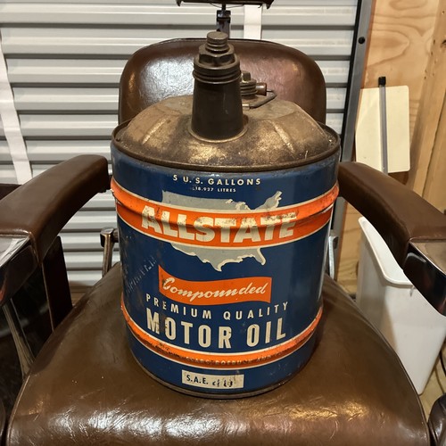 Vintage Allstate Motor Oil 5 Gal Can - -Rare | eBay