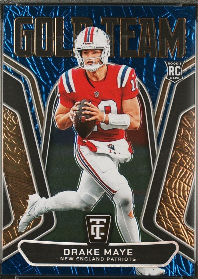 2024 Panini Totally Certified - Gold Team Drake Maye #20 Mirror Blue /199 (RC) online kaufen ...