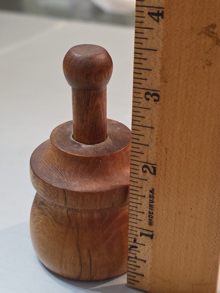 Vintage Antique Primitive Miniature Wood Butter Mold Press Stamp Star ...