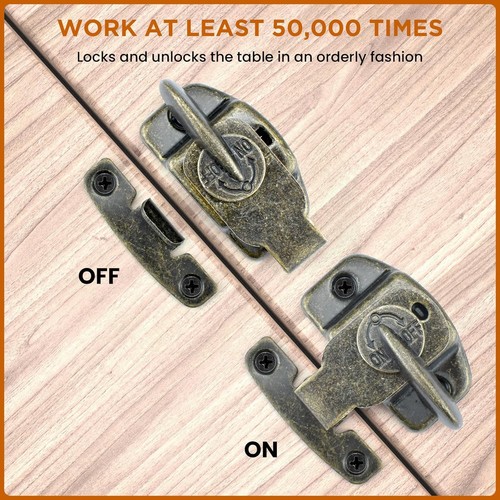 6 Sets Table Leaf Latch Lock Hardware Heavy Duty Dinging Training ...