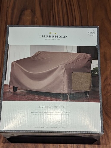 Threshold Loveseat Heavy Duty Cover Brown 55 1/2'' L NEW in BOX | eBay