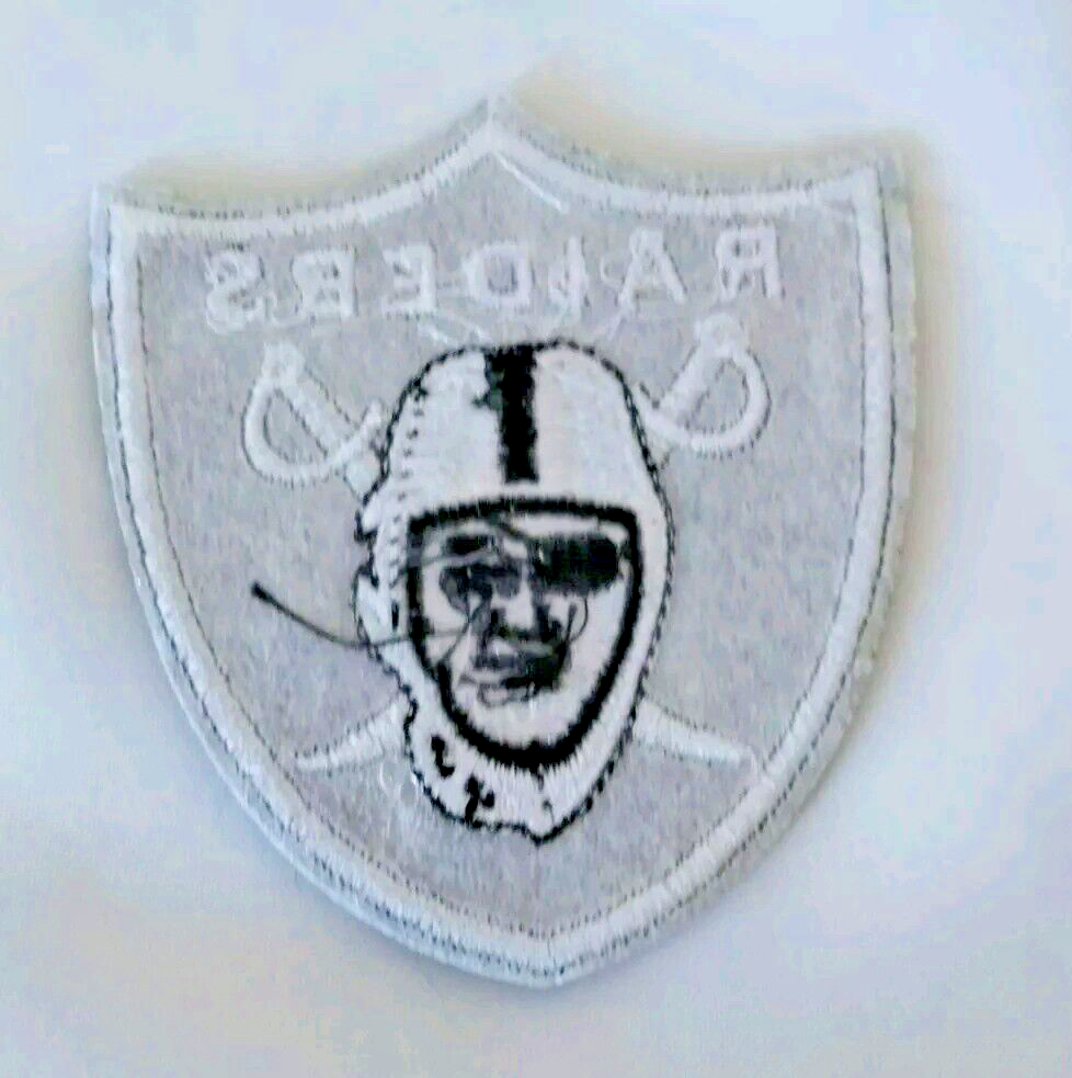 New Las Vegas Raiders Embroidered Patch 2.5” X 2.5” Iron On Black and ...