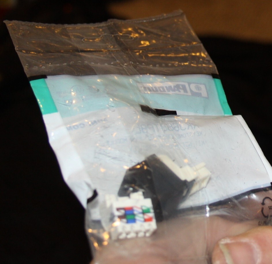 Jack Panduit Category 6 Keystone RKJ688TPBL Patch Panel | eBay