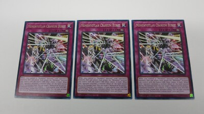 3x MEMENTOTLAN CRANIUM BURST VASM-EN012 1ST EDITION RARE YUGIOH PACK ...