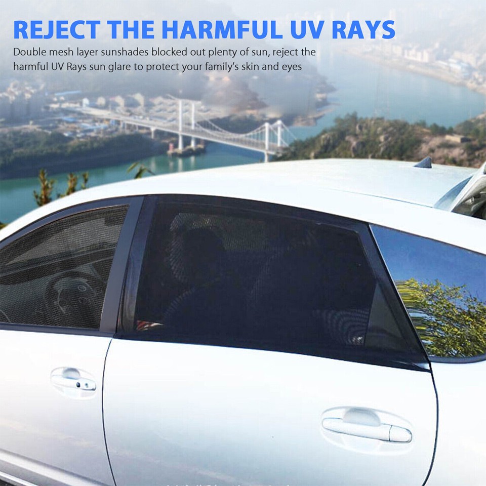Car Side Window Sun Shade Cover Visor Sunshade Screen Mesh Shield UV ...