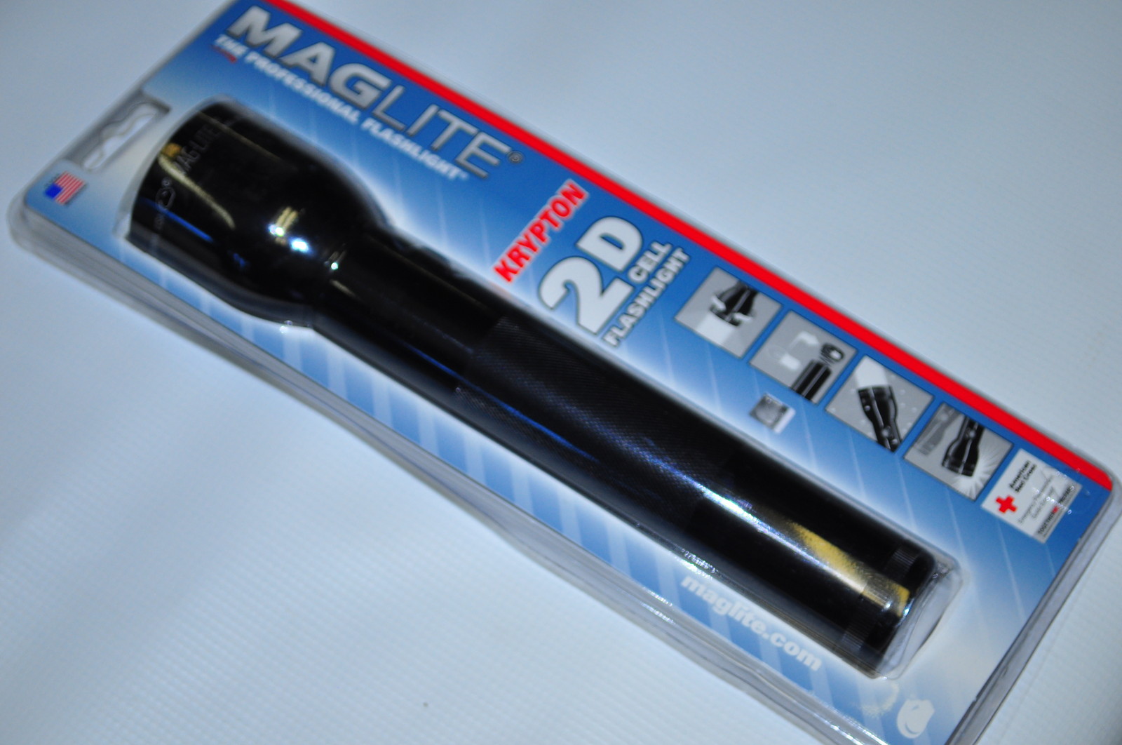 MagLite S2D016 2 Cell D Maglite® Flashlight Black Body Real Krypton ...