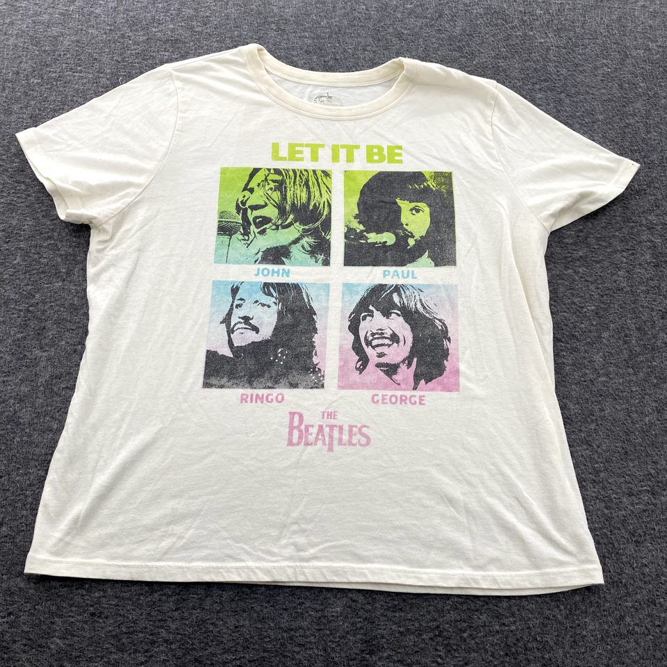 The Beatles Let it Be Shirt Mens 2XL Band Tour Classic Rock Concert ...