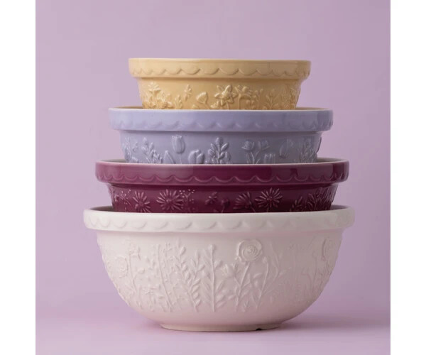 Mason Cash Mixing Bowl Asst Sizes In the Meadow Flowers Baking Bowls ...