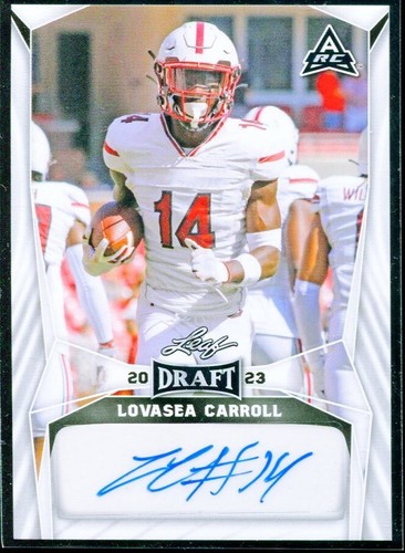 2023 Leaf Draft Lovasea Carroll #BA-LC1 RC Auto South Carolina ...