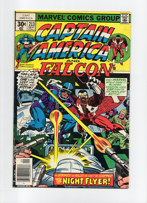 Captain America and The Falcon #213 The Night Flyer/ Marvel, 1976 ...